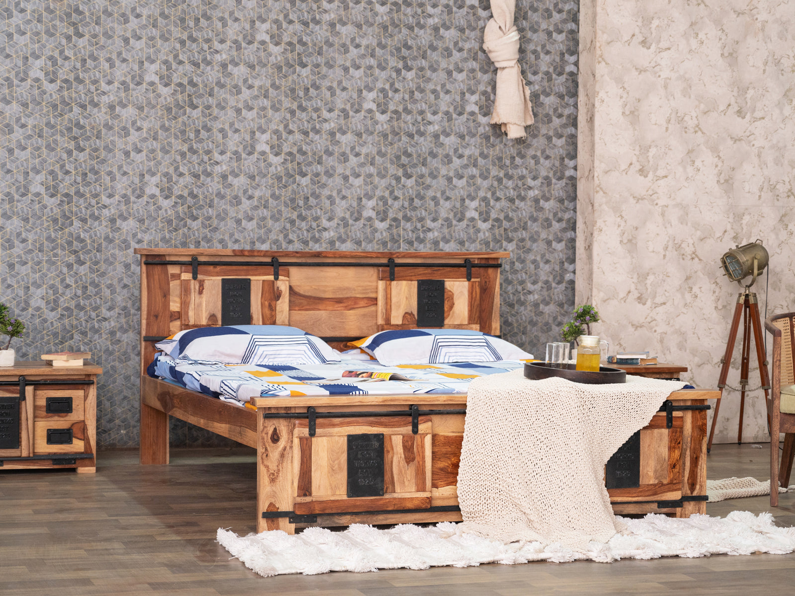 Duraster Locomo Wooden Double Bed #6 | Duraster
