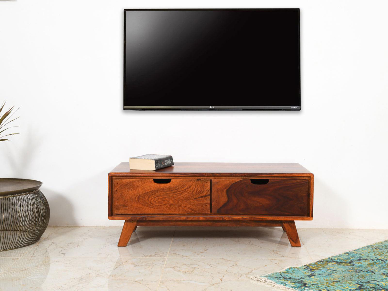 Duraster Aristocrat Modern Solid Wood TV Unit | Duraster