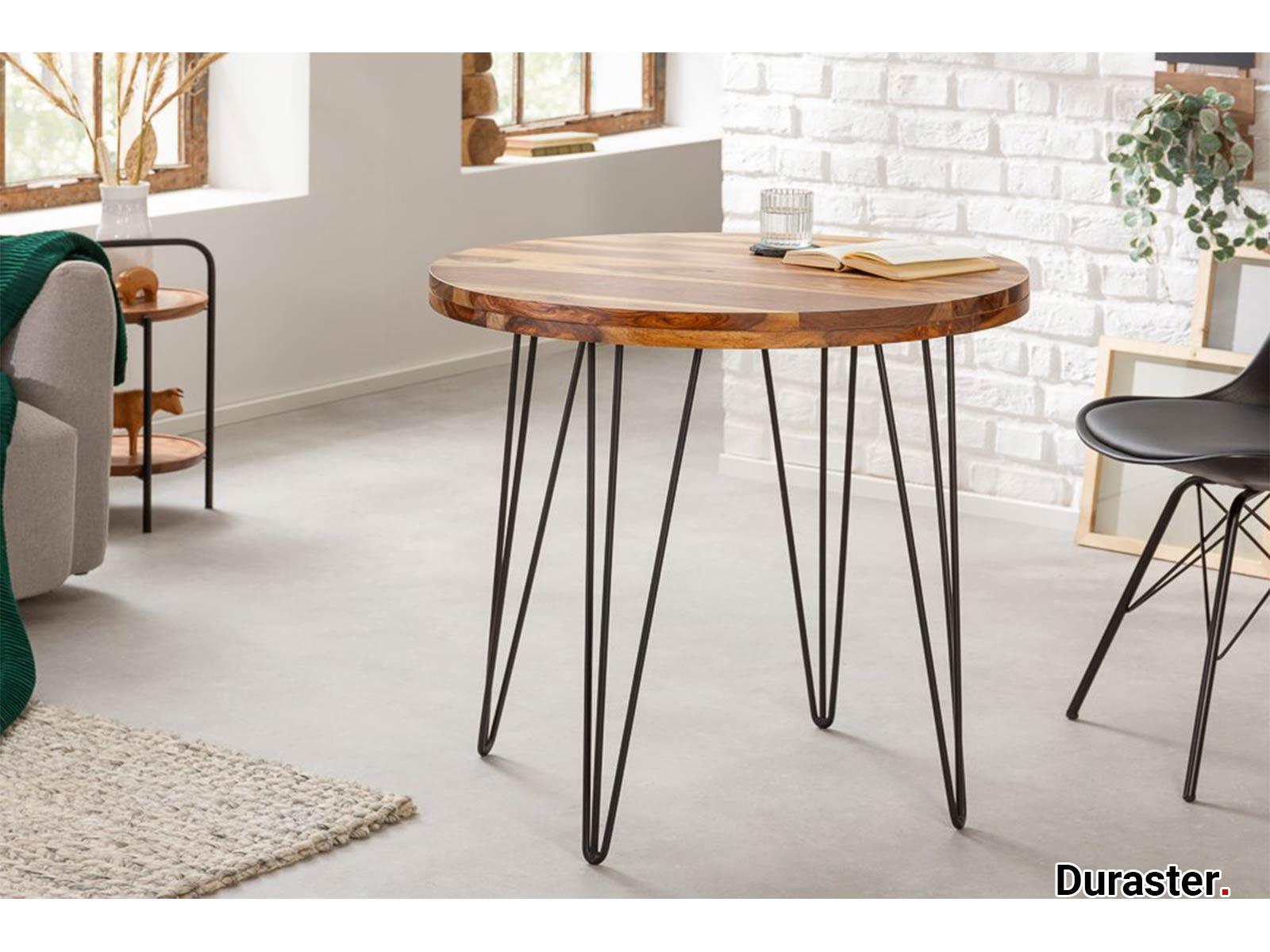 Duraster Torpedo Sheesham Wood Round Dining Table | Duraster